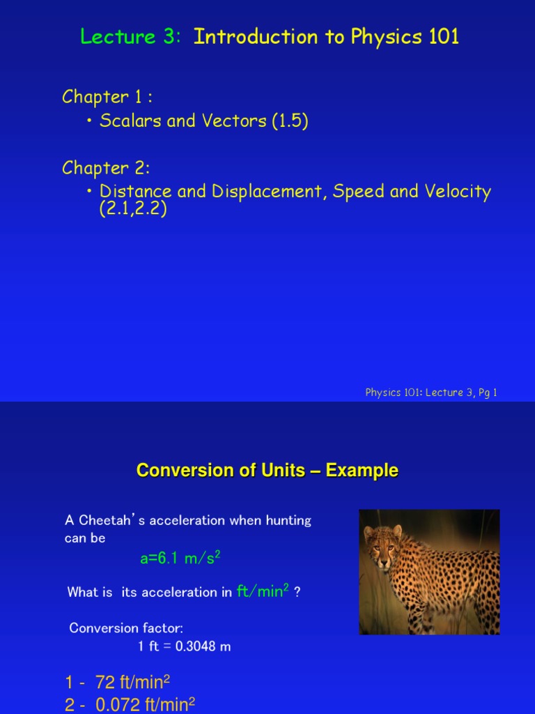 Scalars, Vectors, and Motion Basics | PDF | Trigonometric Functions ...