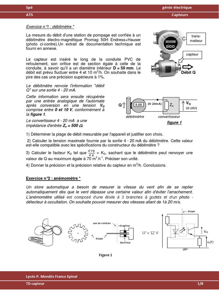 TD Capteurs | PDF | Accéléromètre | Condensateur