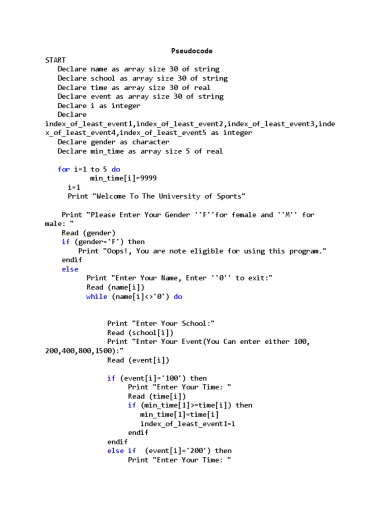 Pseudo Code | PDF | Computer Engineering | Scientific Modeling