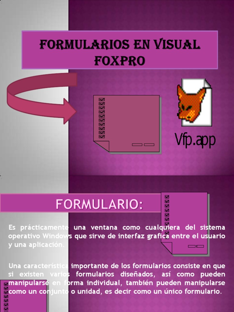 Formularios en Visual Fox Pro | Ventana (informática) | Software del sistema