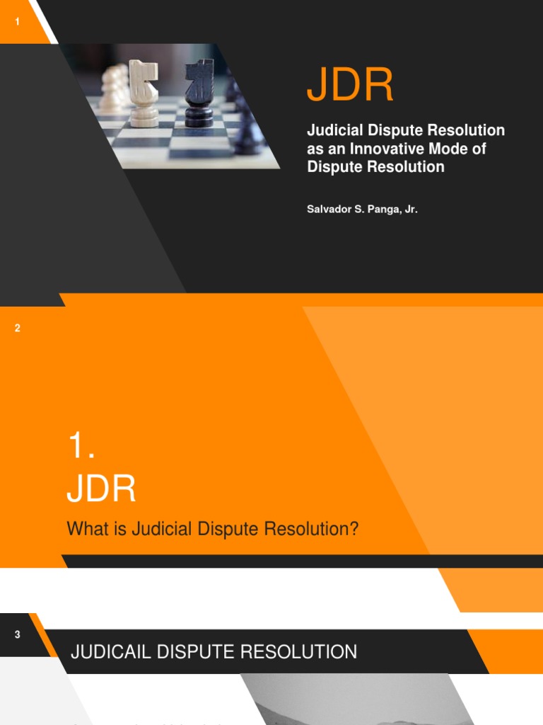 JDR PPT Final | PDF | Mediation | Lawsuit