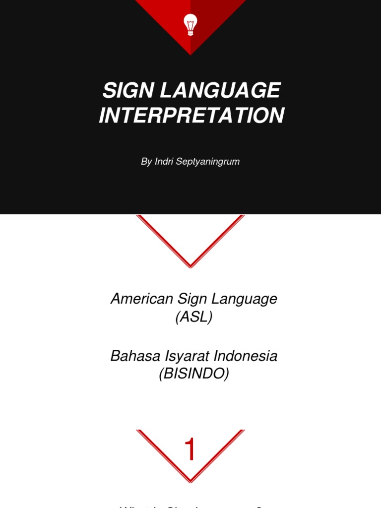 Sign Language Interpretation Overview | PDF | Career & Growth ...