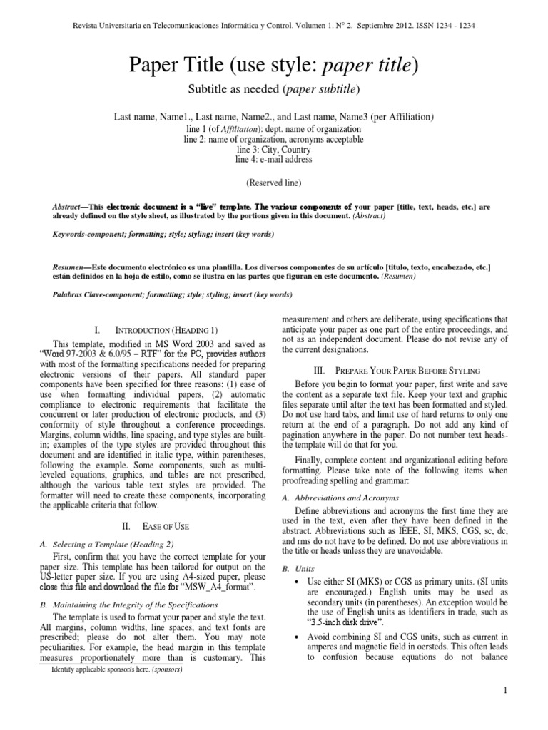 Formato IEEE | PDF | Citation | Bracket