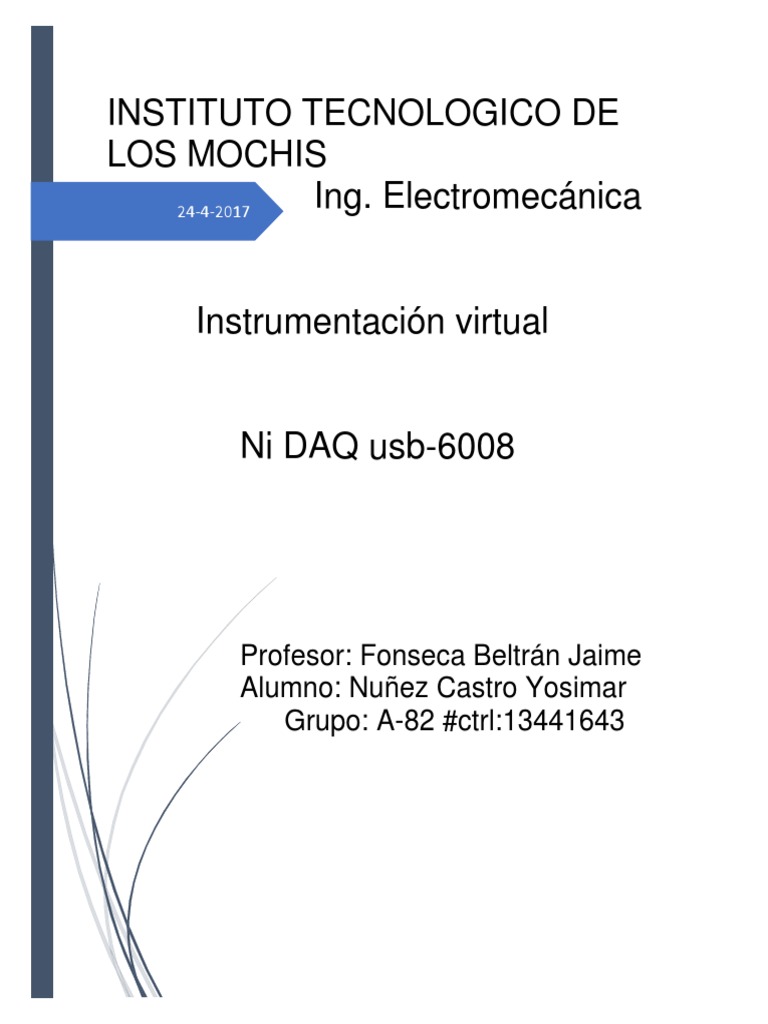 Ni Daq Usb 6008 | PDF | Adquisición de datos | Sensor