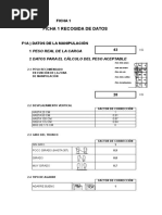 01 - Levantamiento y Descenso de Cargas - Ecuación NIOSH | PDF | Factores humanos y ergonomía