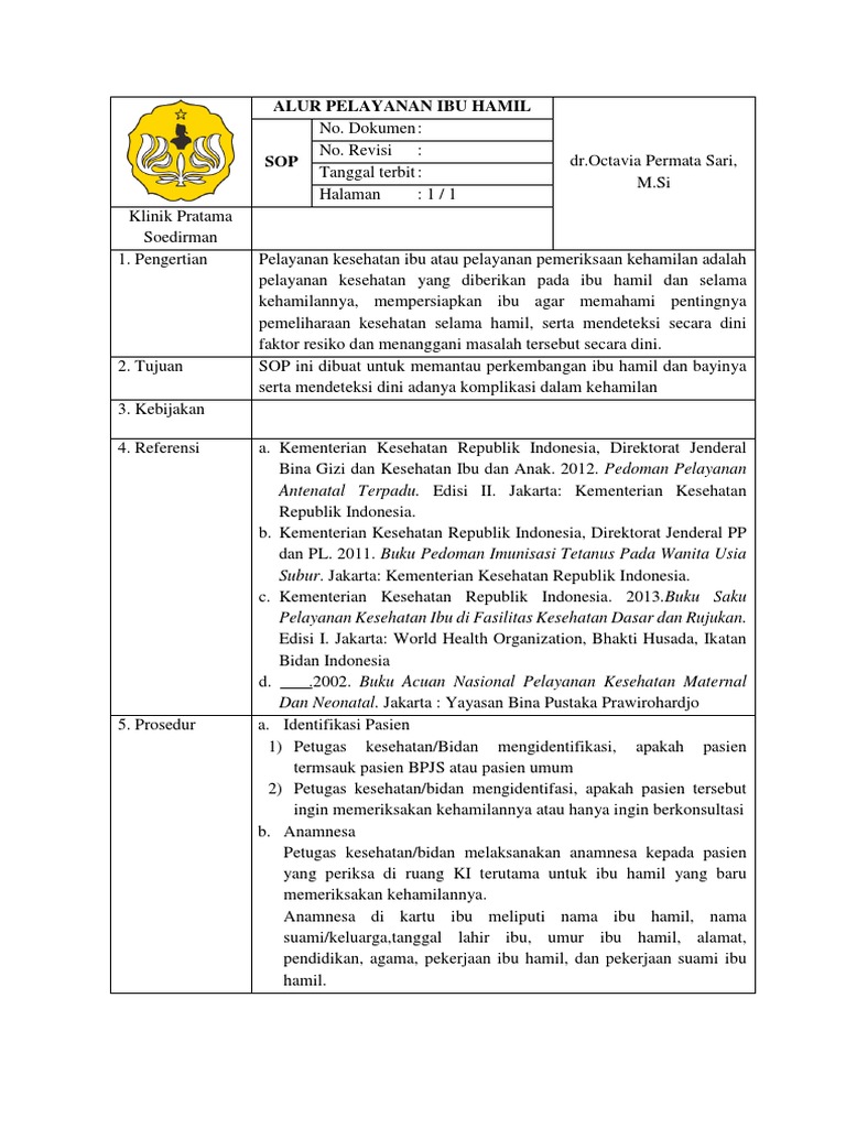 Alur Pelayanan Ibu Hamil | PDF | Pengembangan Diri