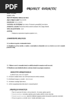 Popoare de Ieri Și de Azi-Proiect Didactic Clasa AIV-A | PDF