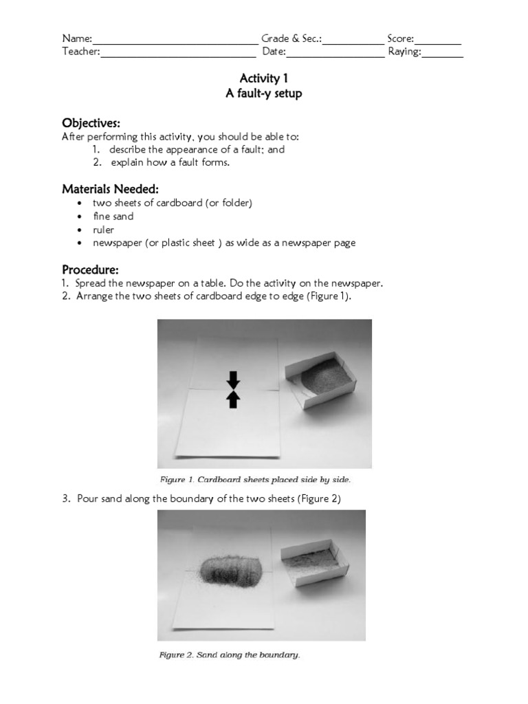 Science m1 Unit 2 g8 | PDF | Fault (Geology) | Earthquakes