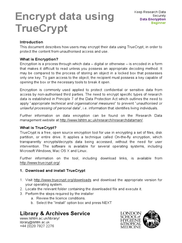 Creating An Encrypted Container Using Truecrypt | PDF | Encryption | Computer File