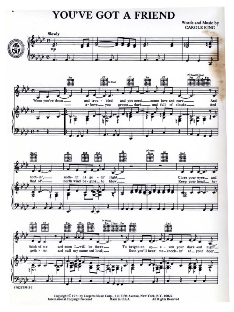 Youve Got A Friend | PDF