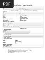 Suspect Description Form Template | PDF