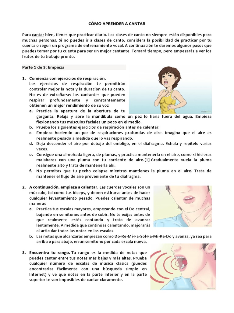 Cómo Aprender A Cantar | PDF | Vocal | Canto