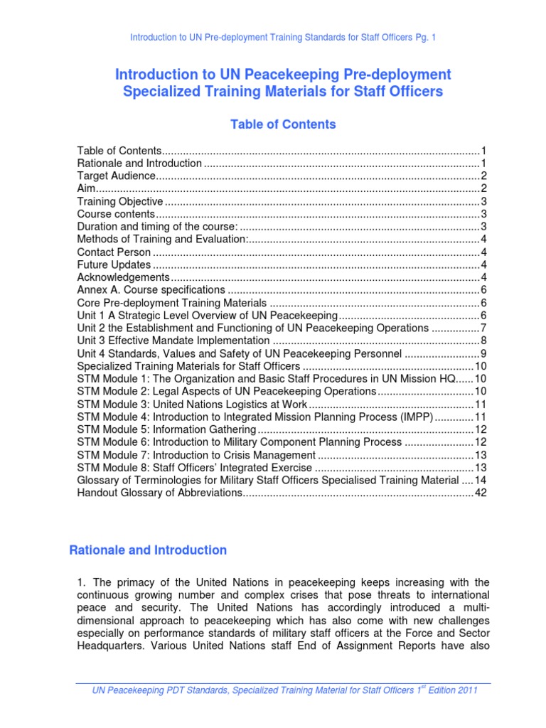 STM Military Staff Officers PDF | PDF | Peacekeeping | Anti Tank Warfare