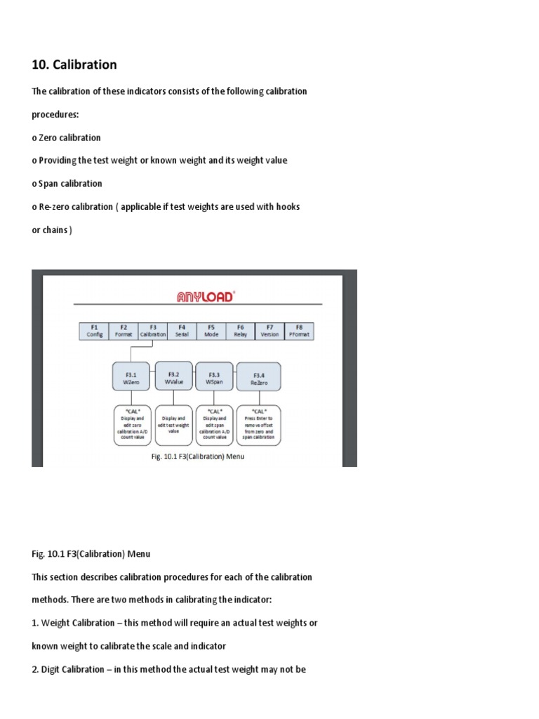 Calibration Procedures for Weighing Indicators | PDF | Calibration ...