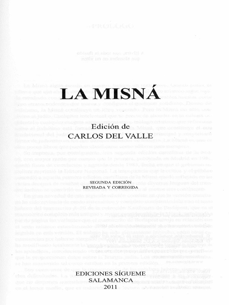 Misna (Español) | PDF | Tora | Halakha