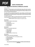 Sample Training Brief | PDF