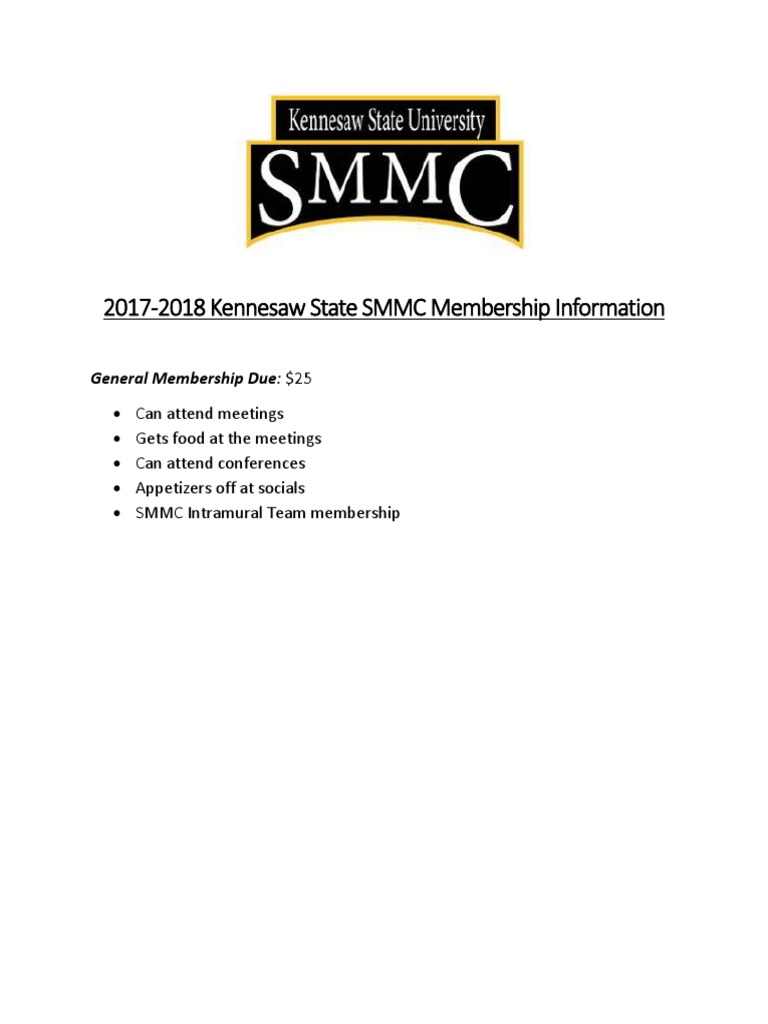 SMMC Membership | PDF