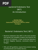 Bacterial Endotoxin Test Procedures | PDF | Assay | Concentration