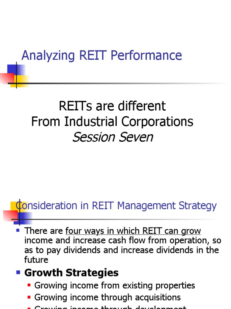 Analyzing Reit Performance: Reits Are Different From Industrial ...