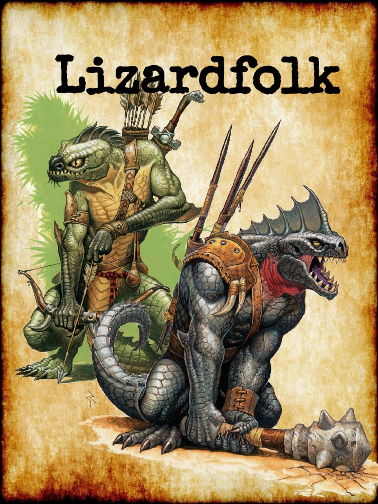 Race Lizardfolk | D20 System | Dungeons & Dragons