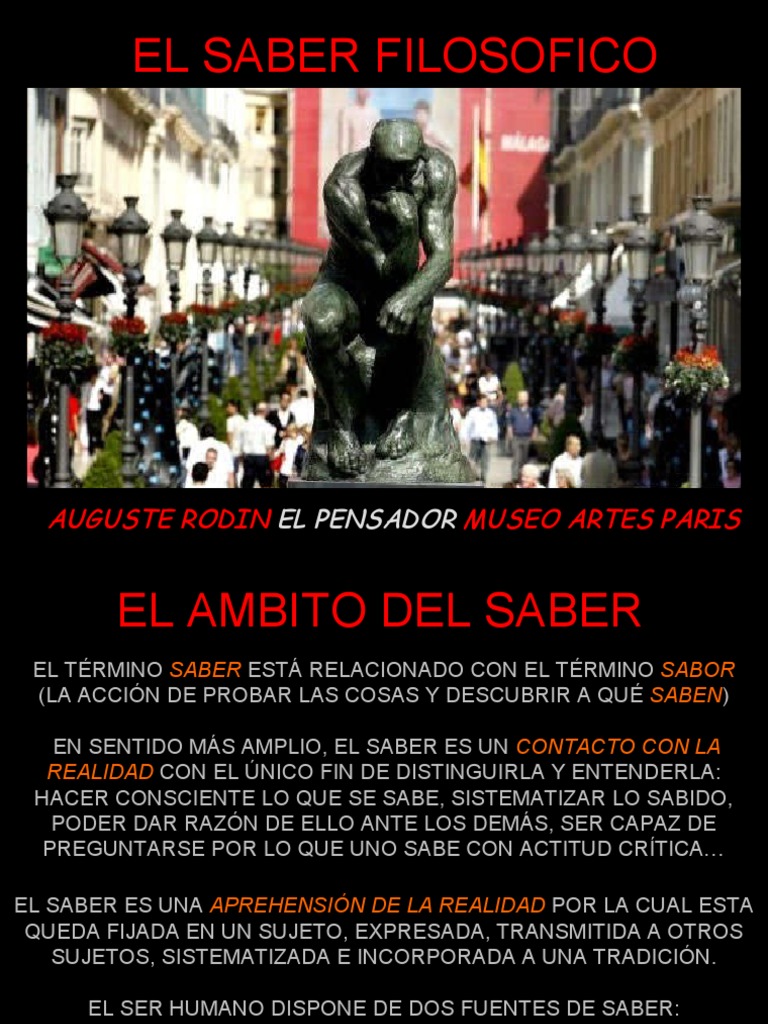 El Saber Filosófico y sus Fuentes | PDF
