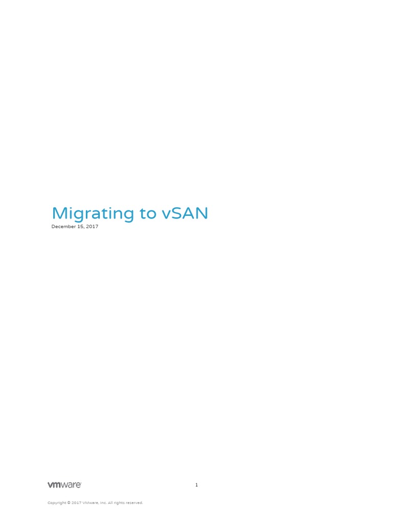 Migrating To VSAN | Download Free PDF | V Mware | Virtual Machine