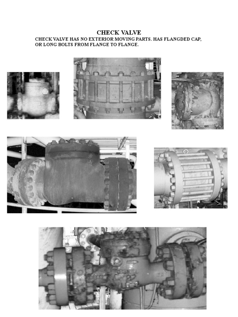 Check Valve Has No Exterior Moving Parts | PDF