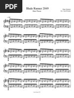 Vangelis - Blade Runner - Piano in An Empty Room | PDF | Entertainment ...