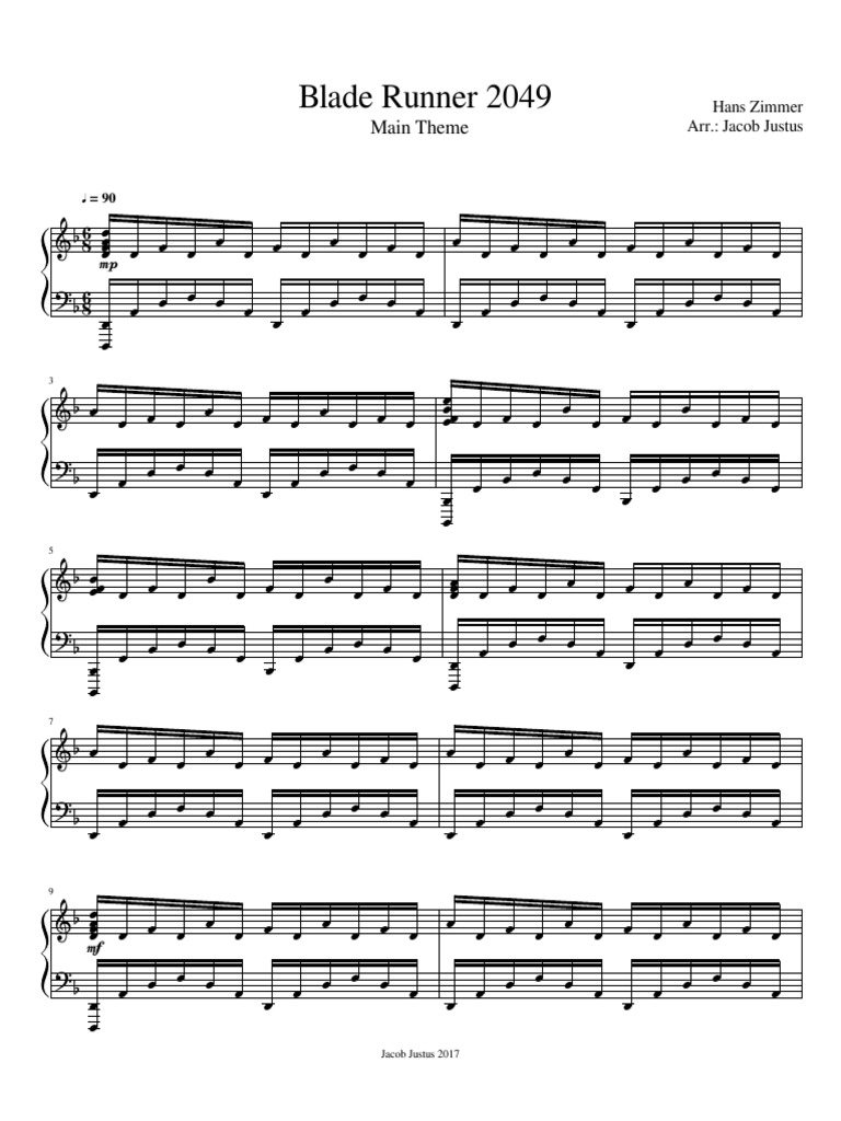Blade Runner 2049 - Main Theme | PDF | Leisure