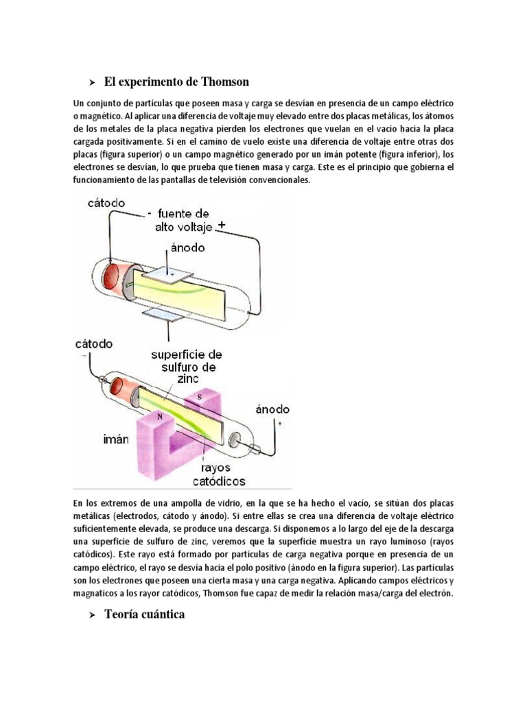 Experimento de Thompson | PDF | Mecánica cuántica | Física