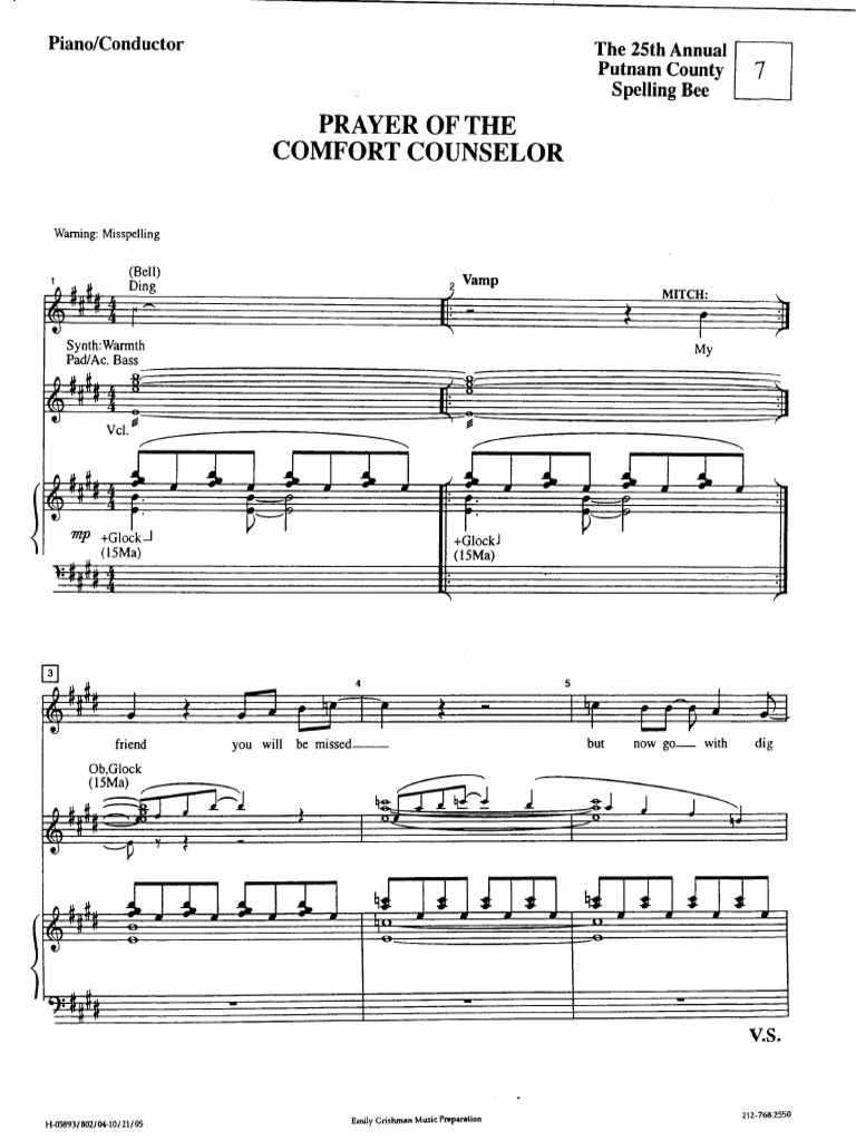 Putnam County - Prayer of The Comfort Counselor | PDF