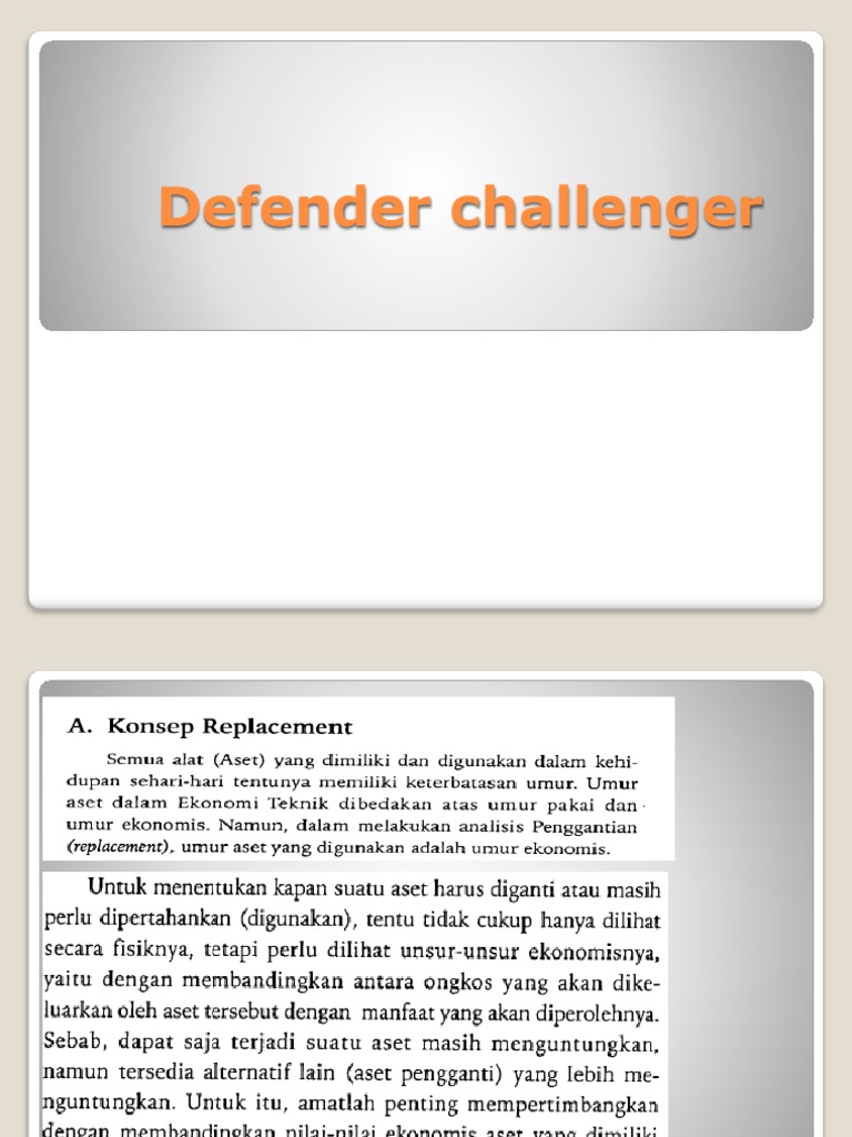 Defender Challenger Overview | PDF