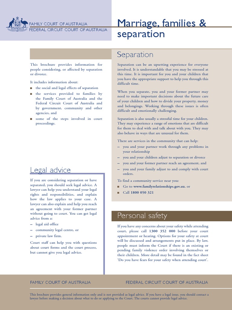 Marriage and Separation Support Guide | PDF | Divorce | Arbitration