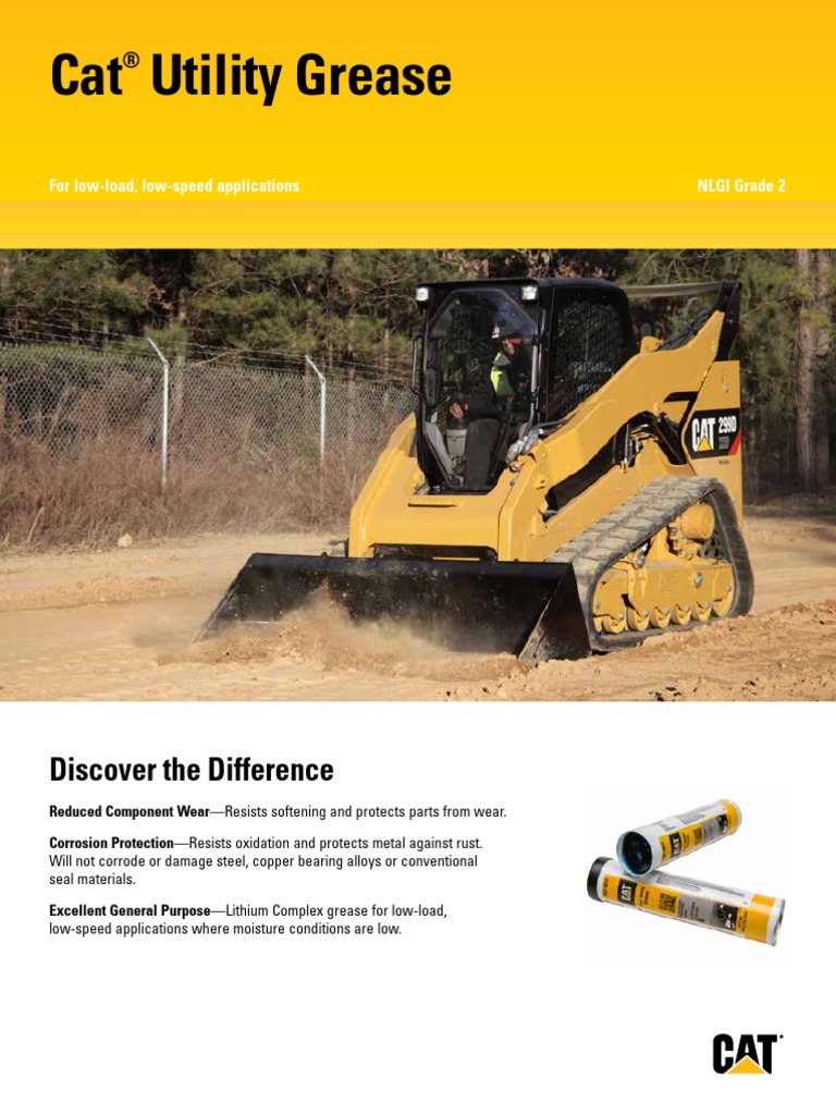 Cat Utility Grease: Discover The Difference | PDF | Building Materials ...