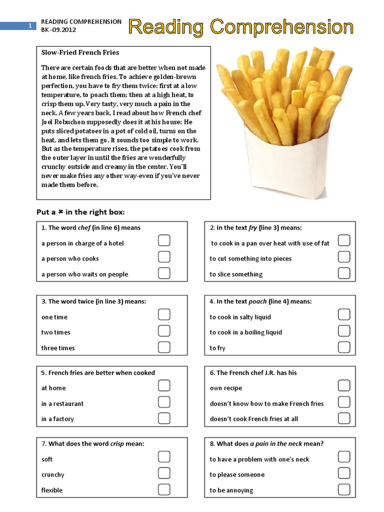 Reading Comprehension 2 Fun Activities Games Oneonone Activities ...