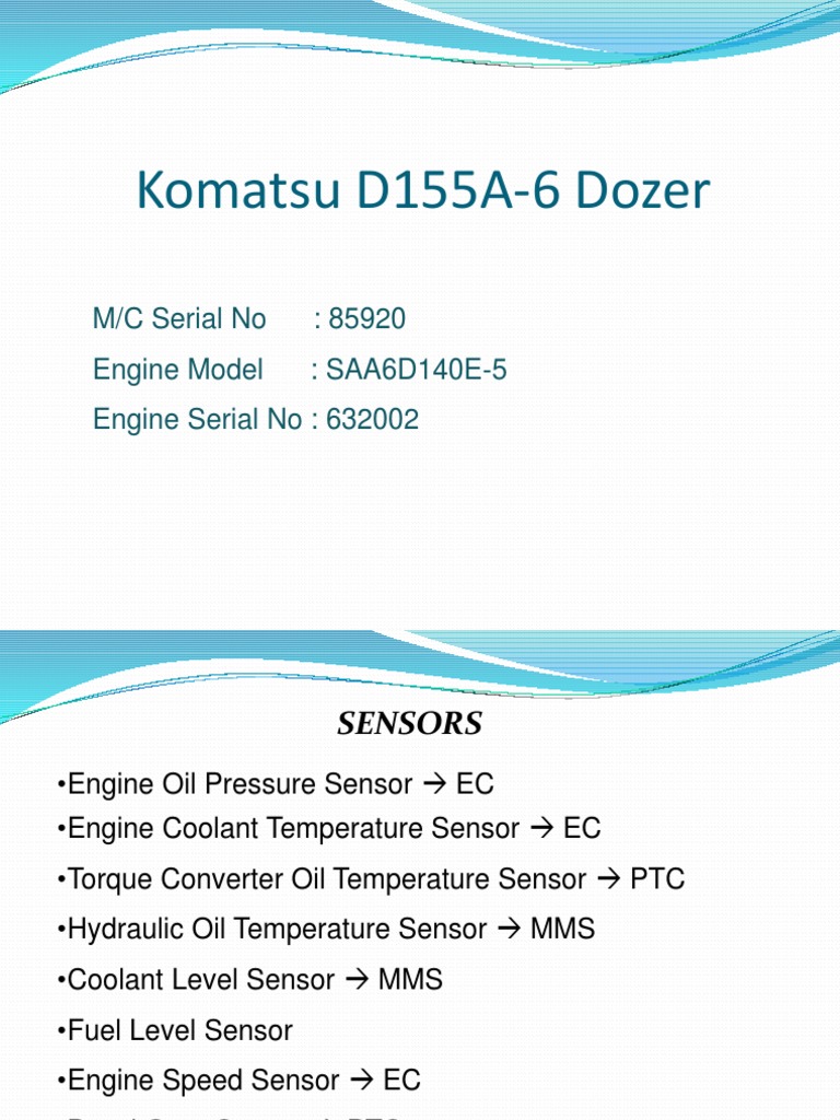 D155A Sensors Limitations and Fault Code | PDF