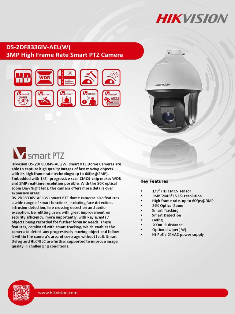 DS 2df8336iv Ael PDF | PDF | Optical Resolution | Camera