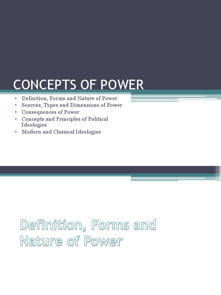 Power and Ideology: An Analysis of Key Concepts Related to Political ...