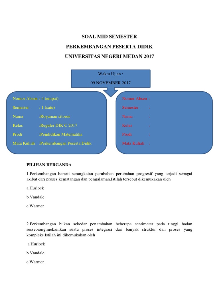 Soal PPD | PDF