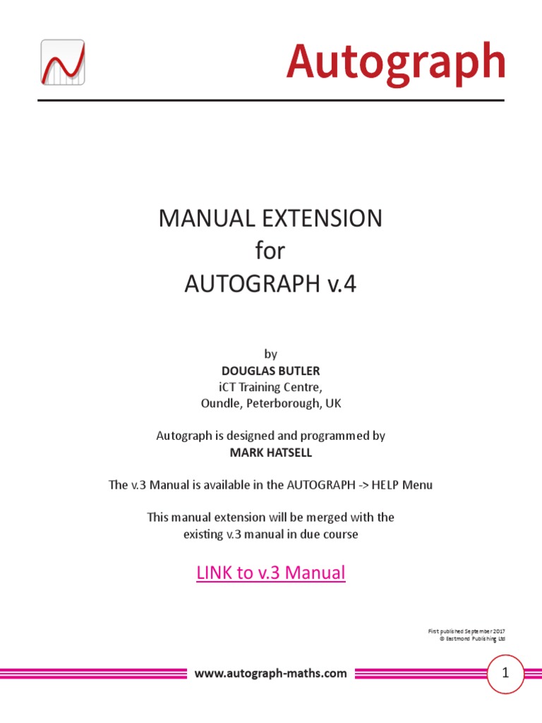 Manual Extension For Autograph V.4 | PDF | 2 D Computer Graphics | Menu ...