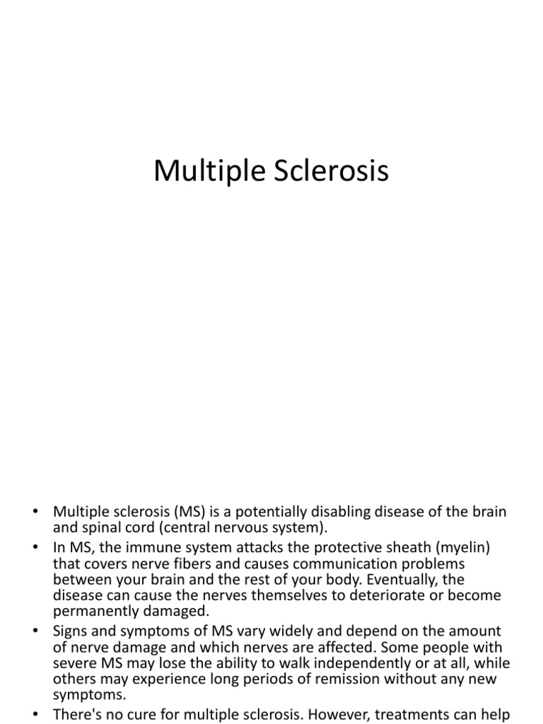 M Sclerosis | Download Free PDF | Multiple Sclerosis | Paresthesia