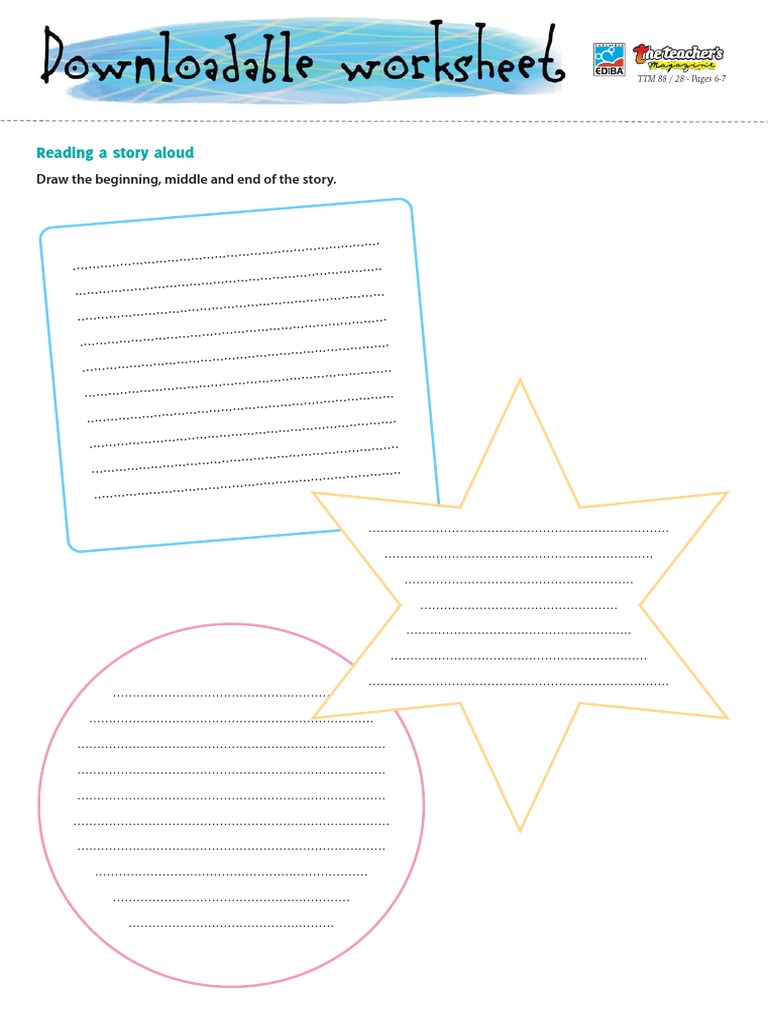 Reading A Story Aloud: Draw The Beginning, Middle and End of The Story ...
