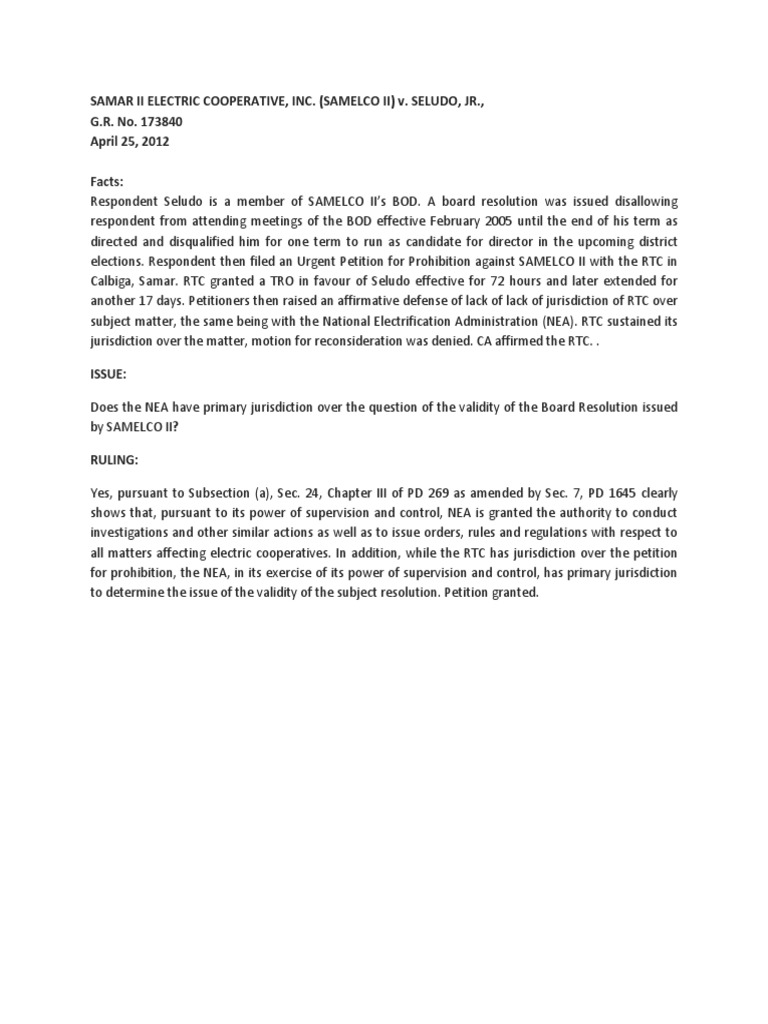 CD - 3. Samelco II v. Seludo | PDF