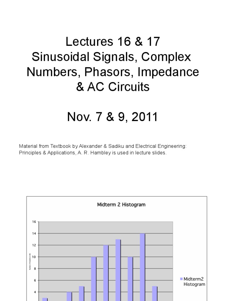 Ee101 Lec16 17 Slidespost | PDF | Electrical Impedance | Electrical Network