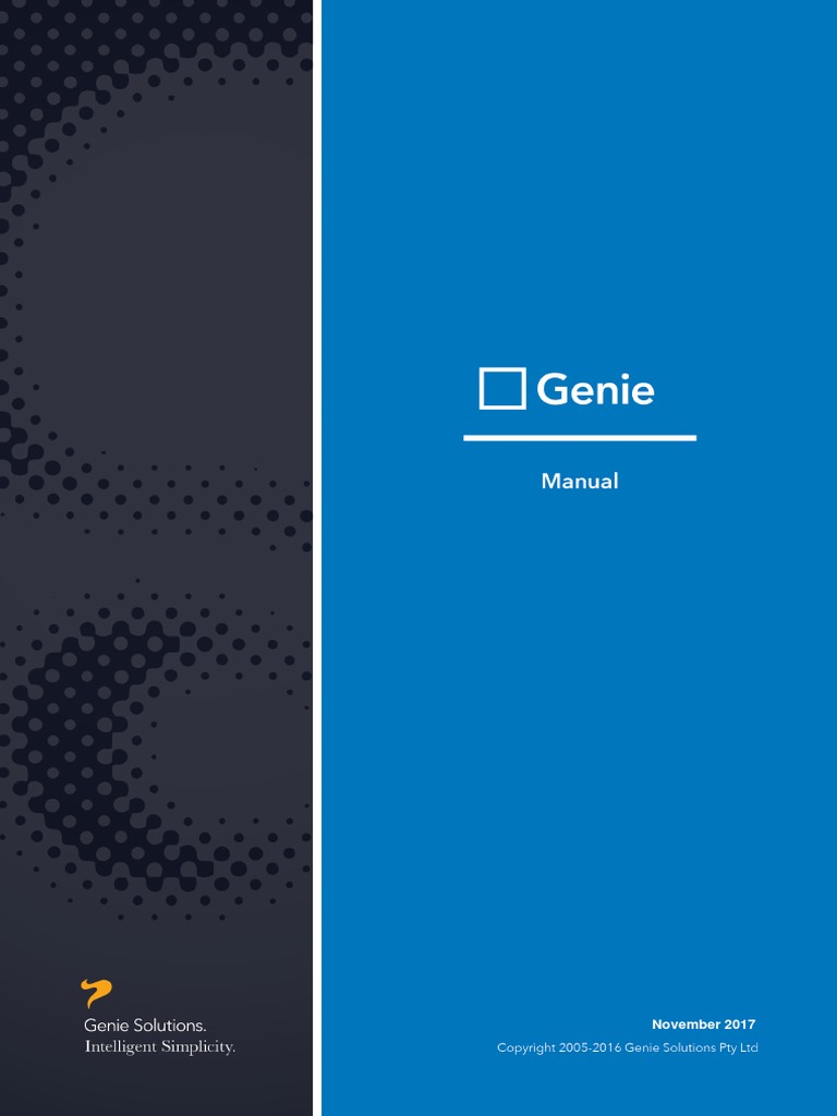 Genie Manual | PDF | Invoice | Receipt