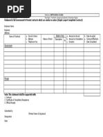 Bid Securing Declaration Sample Form | PDF | Affidavit | Notary Public