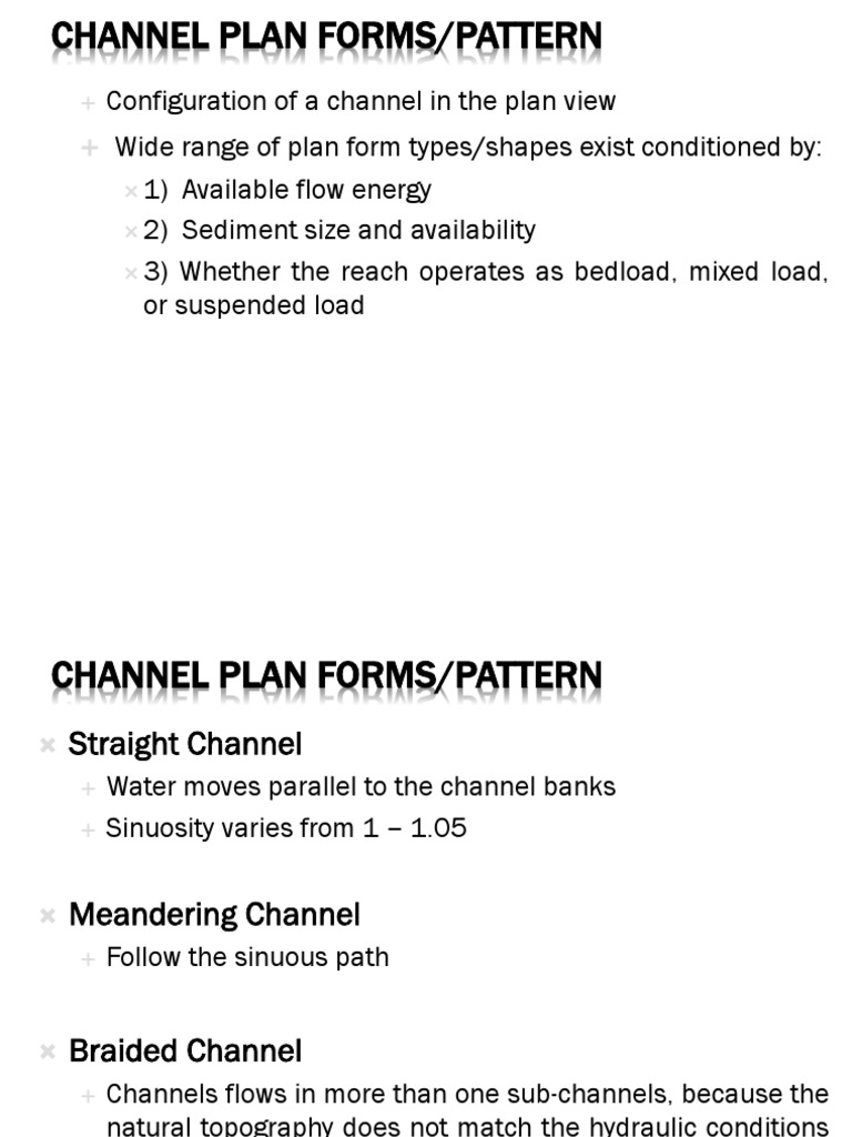 Earthen Channel Design | PDF | River | Sediment