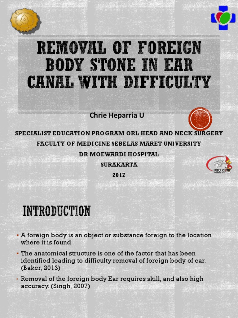 Ear Foreign Body | PDF | Ear | Hearing