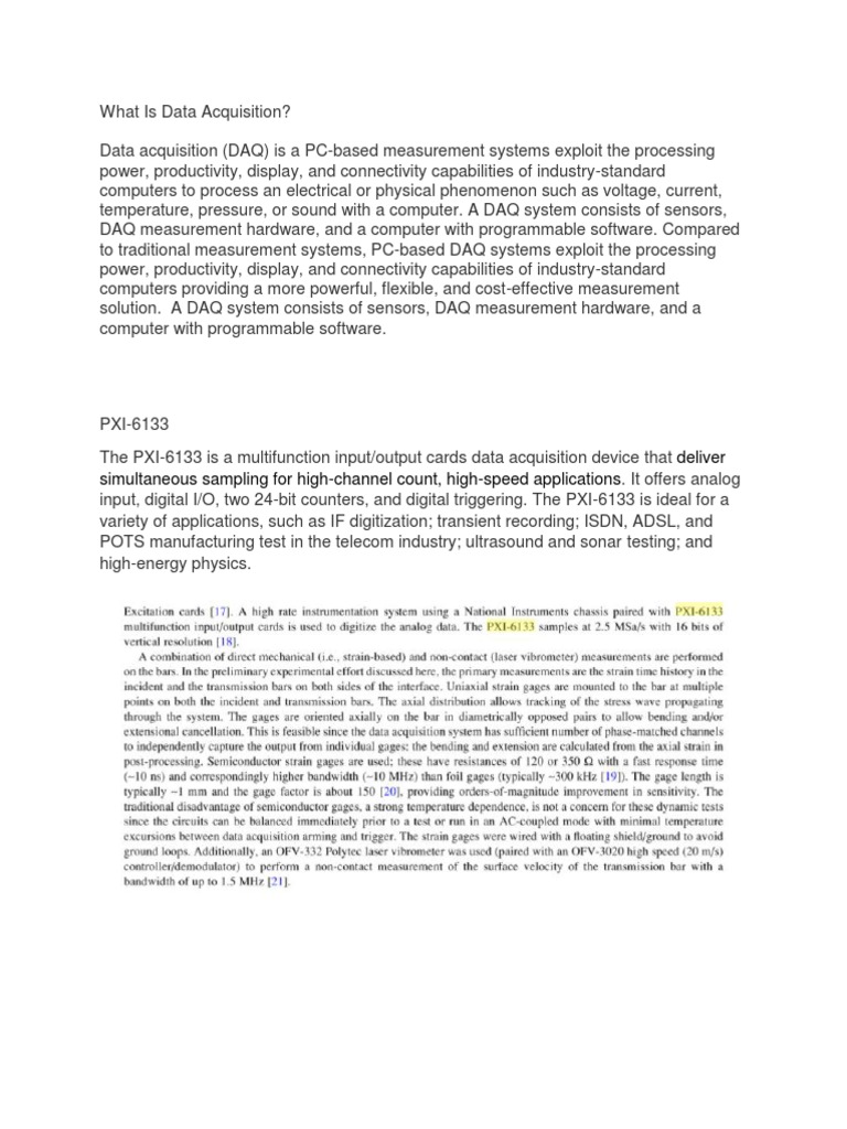 What Is Data Acquisition | PDF | Business