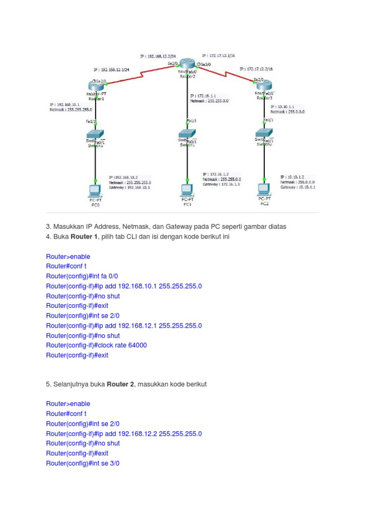 Cara Setting Routing Statis | PDF